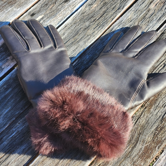 WPL 9745 | Accessories | Vintage Wpl 9745 Rabbit Fur Cuff Gloves M ...